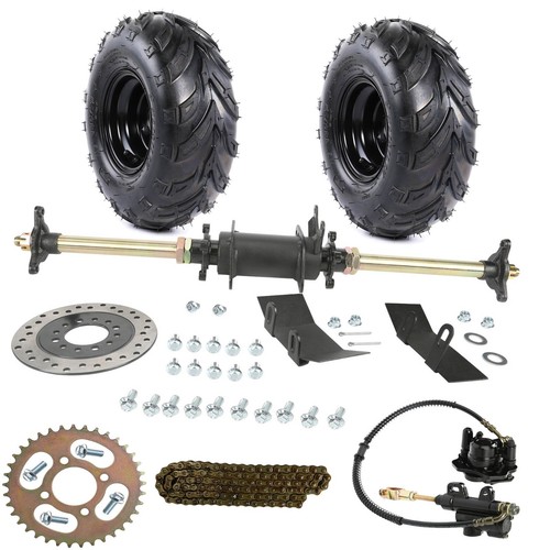 28" Rear Axle Kit Wheels Tire Go Kart ATV Quad Buggy Taotao Coolster ...