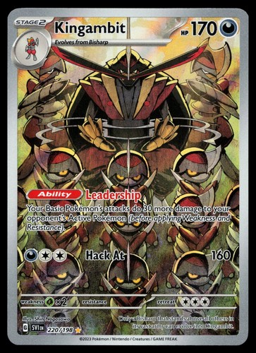 Kingambit 220/198 Scarlet & Violet Base Set Illustration Rare Holo ...