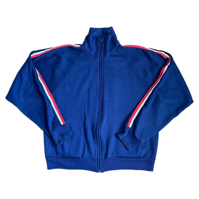 Vintage 80s MTA Pro Full Zip Track Jacket Sz M | eBay