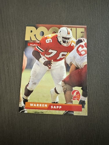 1995 Skybox Impact #179 WARREN SAPP Tampa Bay Buccaneers Rookie Card RC ...