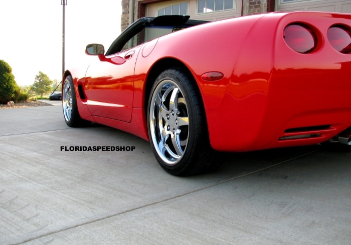 Chrome C5 Deep Dish Corvette wheels 17/18" SET FITS: 1997-2004 C5 ...