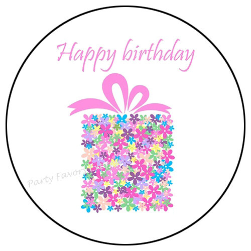 30 HAPPY BIRTHDAY PRESENT ENVELOPE SEALS LABELS PARTY FAVORS STICKERS 1 ...