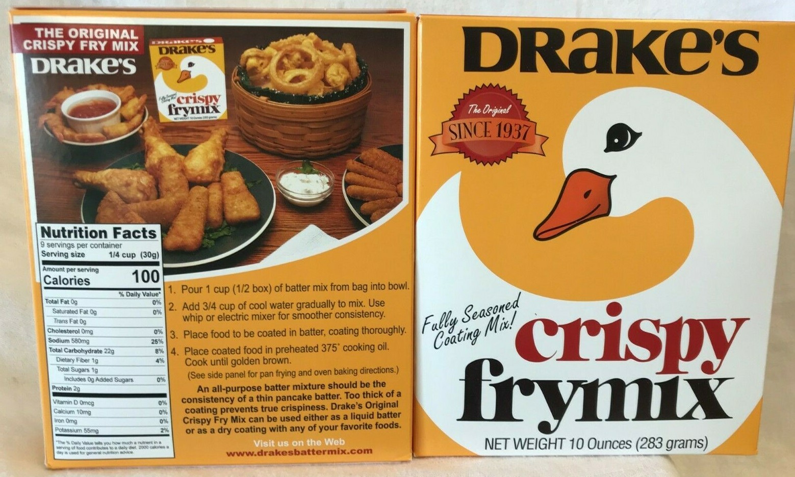 Drake's Crispy Fry Mix Lot of 2 - 10 oz Breading & Coating Mix | eBay