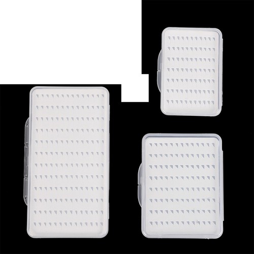 Slim Waterproof Fly Hook Box with Foam Transparent Tackle Storage ...