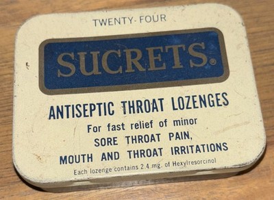Sucrets Tin Vintage Advertising Collectible Storage | eBay