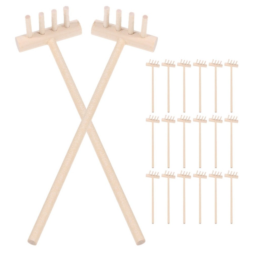 20 Pcs Wooden Zen Tools Meditation Accessories Sandbox Minatures | eBay ...