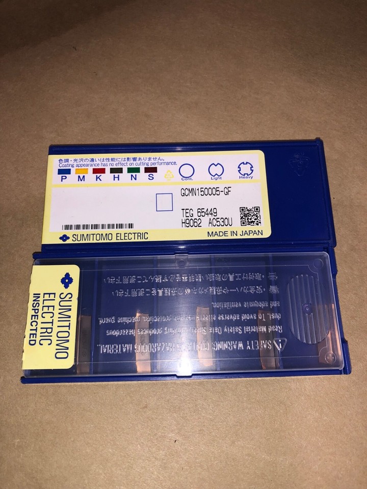 SUMITOMO CARBIDE INSERTS QUANTITY 5 GCMN150005-GF AC530U | eBay