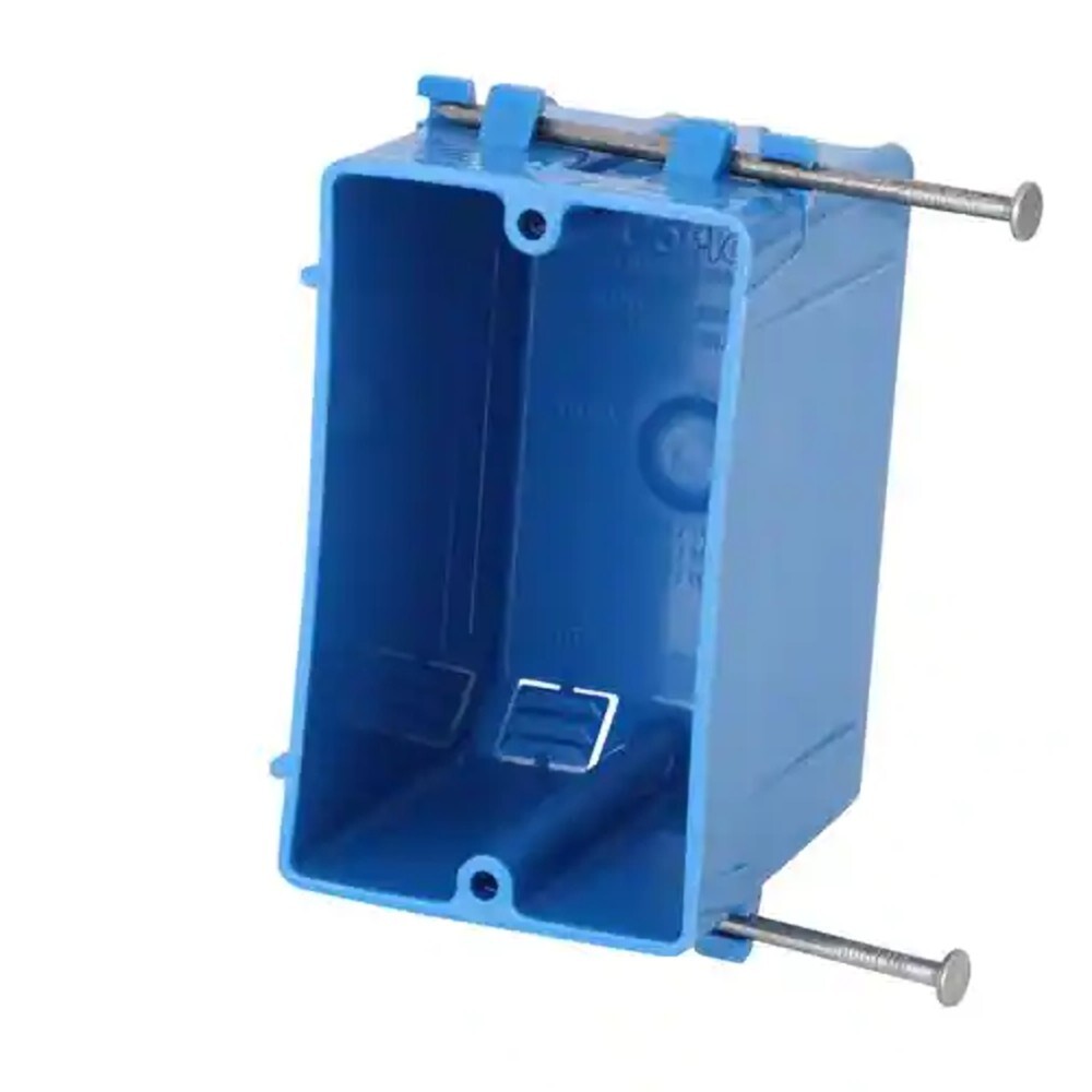 Single Gang Wall Box Dimensions CARLON 1 Gang Blue Plastic Wall