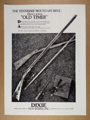 1980 Dixie Gun Works Tennessee Mountain Rifle vintage print Ad | eBay