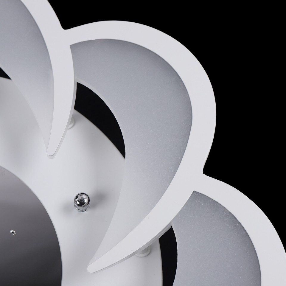 Flower Shaped LED Chandelier Acrylic Crystal Flush Mount Ceiling Light ...