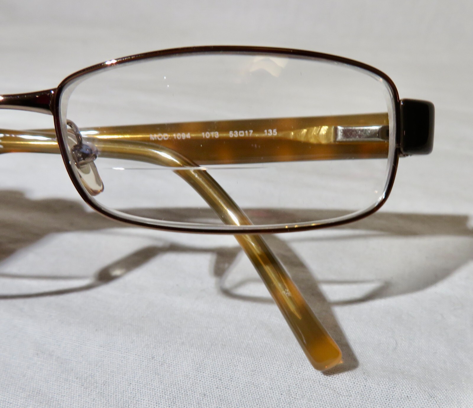 Versace, Italy Mod 1094 1013 eyeglass frame, 53-17-135 Brown / Tort ...