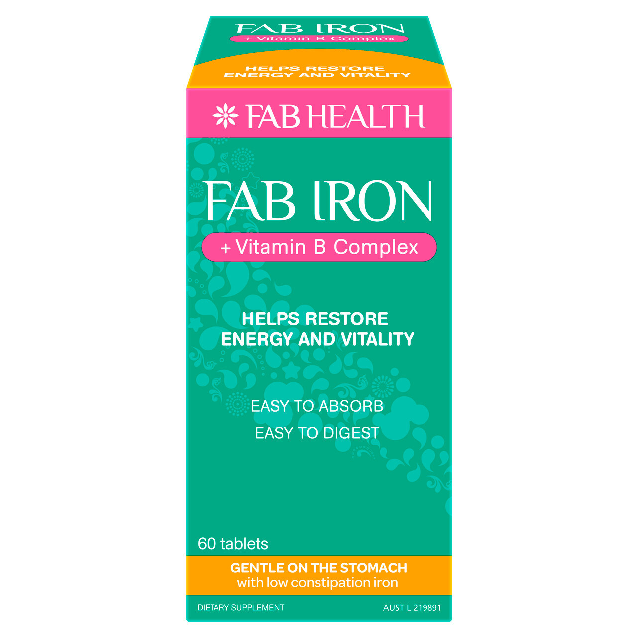 FAB IRON + Vitamin B Complex Tablets | eBay