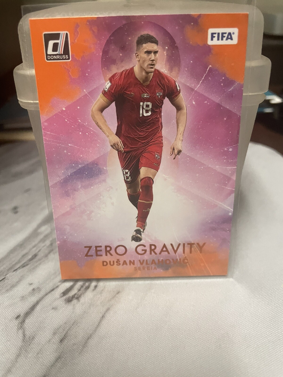 DUSAN VLAHOVIC 2022-23 Panini Donruss Soccer Zero Gravity ORANGE #19 ...