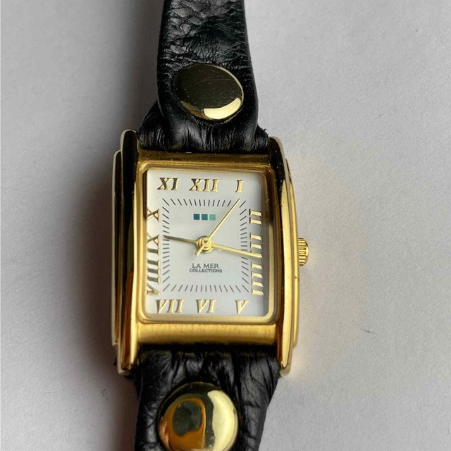 La Mer Collections Watch SR626SW Gold Hardware Quartz Ladies Pink White ...