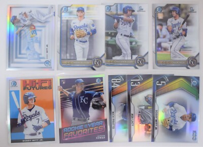 2022 Bowman ROYALS MASTER TEAM SET (9) Tresh 1st Witt Lacy CHROME ...