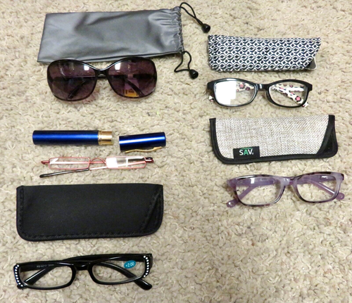 Lot of 5 pairs Women Reader Eye Glasses +2.00 Various Brands: SAV ...