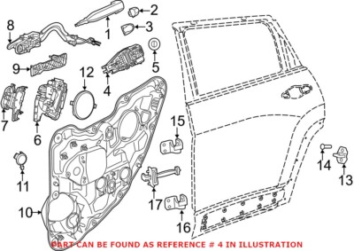 Genuine OEM Mopar Exterior Door Handle Base For Jeep Cherokee ...
