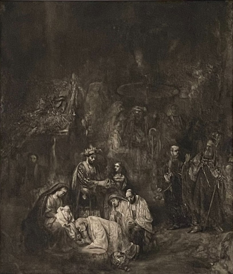 Rembrandt Van Rijn 1606-1669 Adoration Of The Magi 1657 Heliogravure C ...