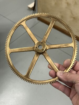 HUGE BOSTON GEAR G244 BRONZE SPUR GEAR LIVE STEAM 16 PITCH 128 TEETH ...