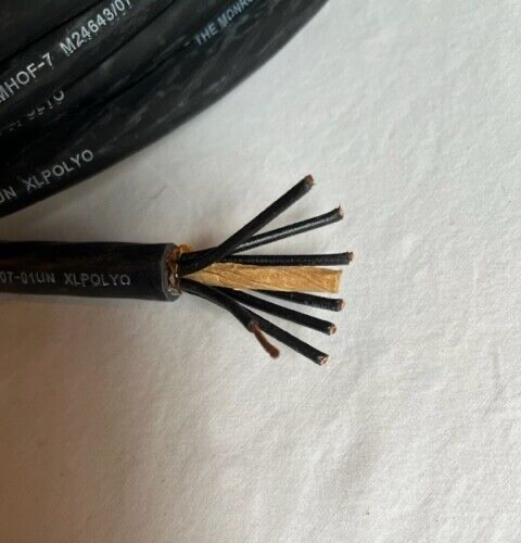 Cable, Monroe 16-AWG, 7-Cond, LSMHOF-7, M24643/07-01UN, 600-V, 90-Deg C ...