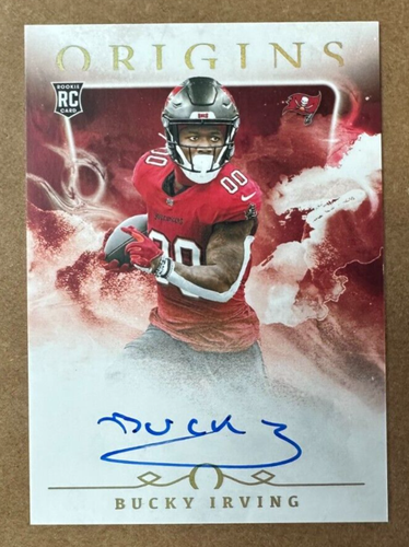2024 Panini Origins Football Bucky Irving on card autograph auto Rookie ...