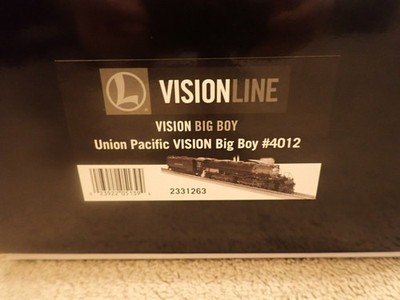 LIONEL 2331263 UNION PACIFIC VISION LINE BIG BOY STEAM ENGINE #4012 | eBay