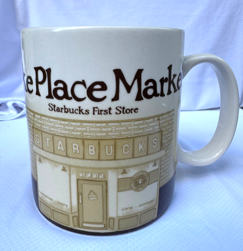 Starbucks First Store Pike Place Market Coffee Mug 4.25" Tall | eBay