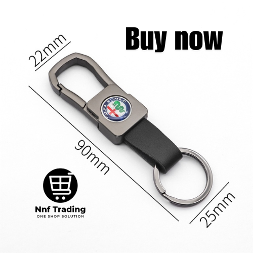 Car Keychain Metal Leather Personality Fashion Pendant Key chain For ...