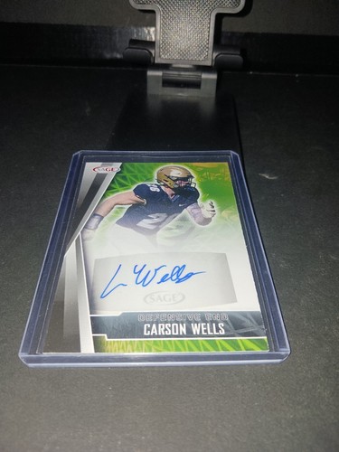 2022 SAGE Low Series - Autographs Black #A-CW Carson Wells (AU, RC) for ...