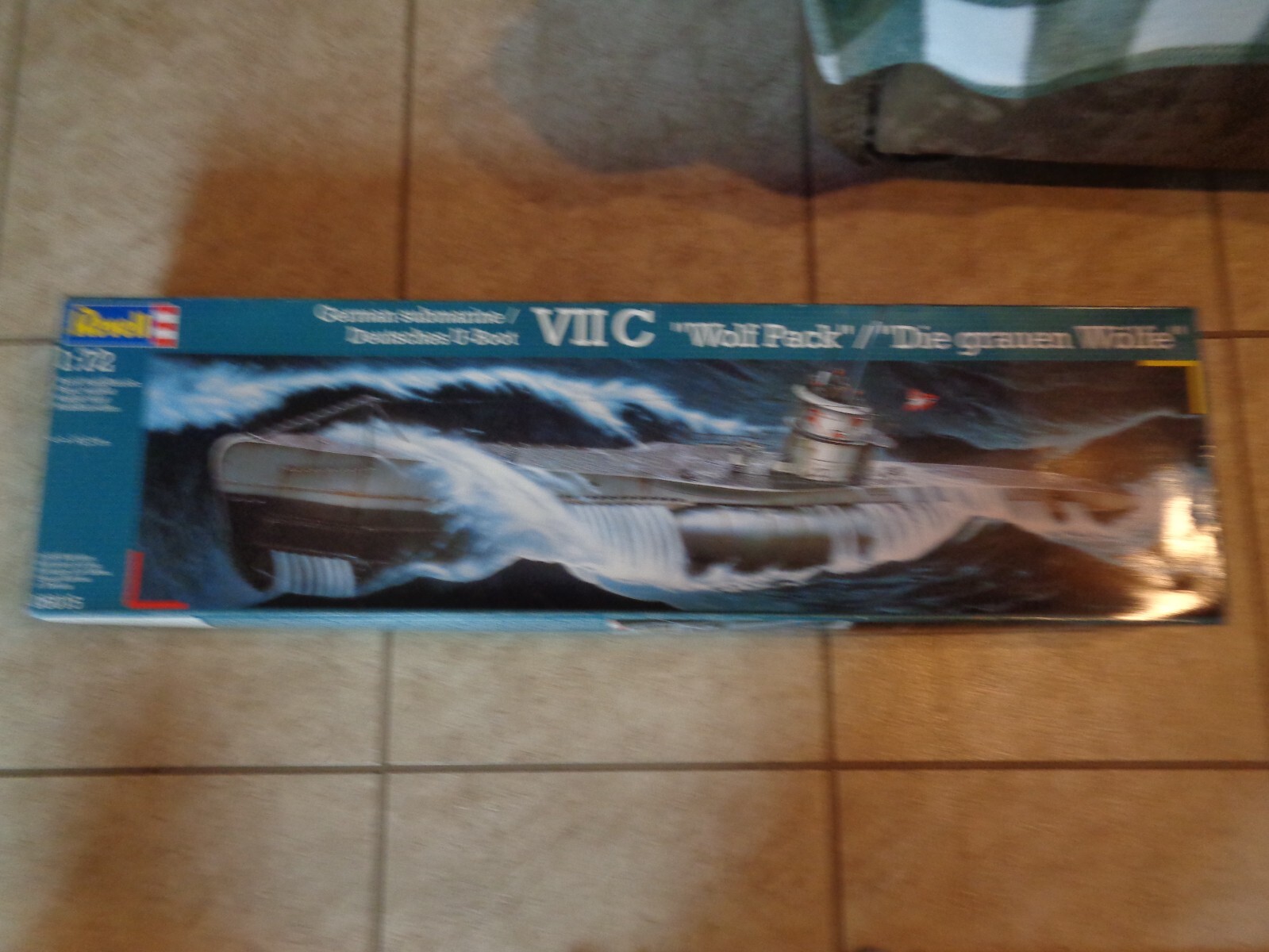 Revell # 05015 German Submarine wolf pack VII C Open Unbuilt Kit 1/72 ...