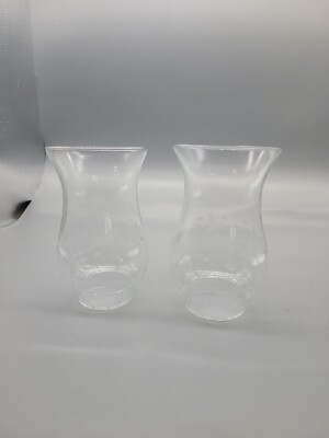 2 - Princess House Chimneys Globe Crystal Glass Heritage 6 1/4 T 2 3/16 ...