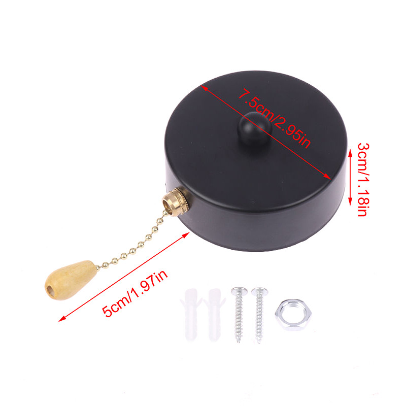 5cm Chain Wall Pull Switch Zipper Pull Rope Switch For Wall Lamp ...