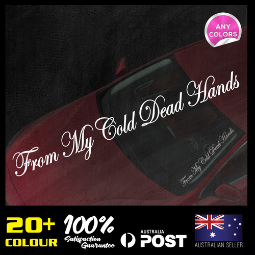 From My Cold Dead Hands Windscreen Decals JDM Stickers Vinyl Lower Car ...