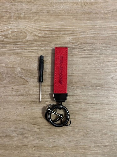 Genuine Soft Suede Leather Car Keychain Key Chain Key Ring for Mercedes ...