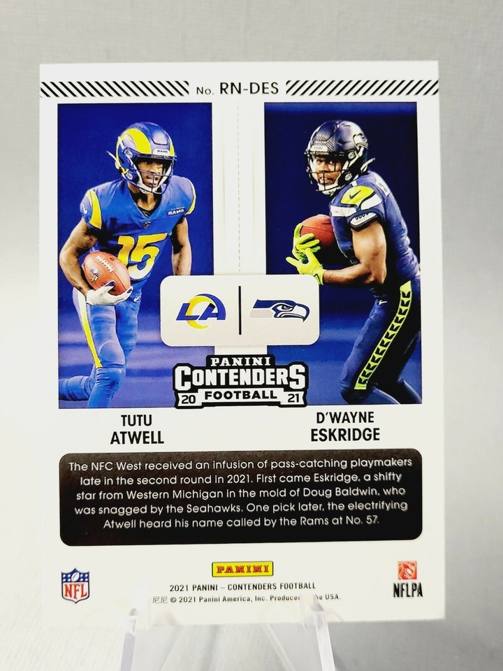 r07 2021 Contenders Football Round 2 Numbers - Tutu Atwell & Dwayne ...