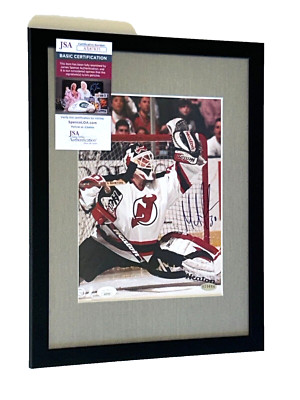 New Jersey Devils Martin Brodeur Signed 8x10 Photo 11x14 Wood Frame JSA ...