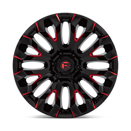 Fuel D829 Quake Gloss Black Milled Red Tint Rim: 20x9, 5x139.7/5x5.5 ...