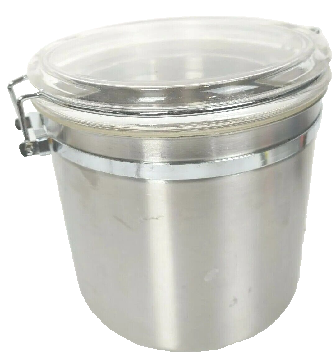 Oggi Stainless Steel Airtight Canister Clear Lid and Locking Clamp 150 ...