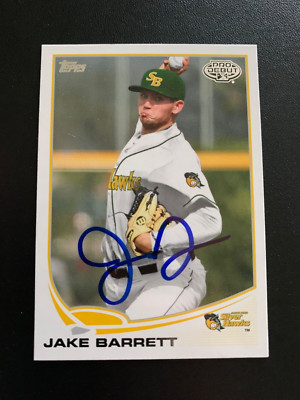 Jake Barrett Signed 2013 Topps Pro Debut #122 Card Arizona Diamondbacks ...