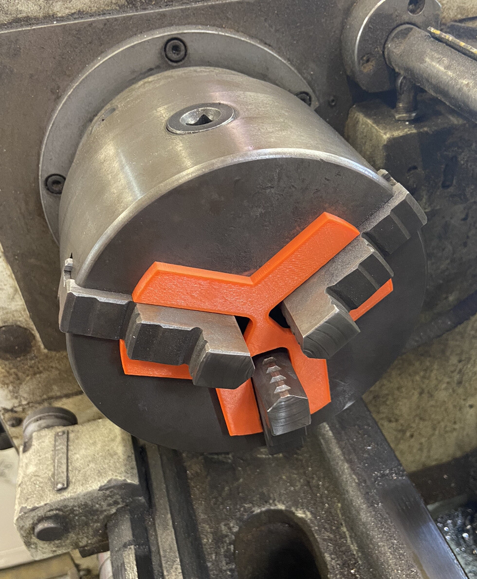 Lathe Chuck Stop Spider - Up to 13mm Jaw - 3 Jaw Chuck - 3D Printed V2 ...