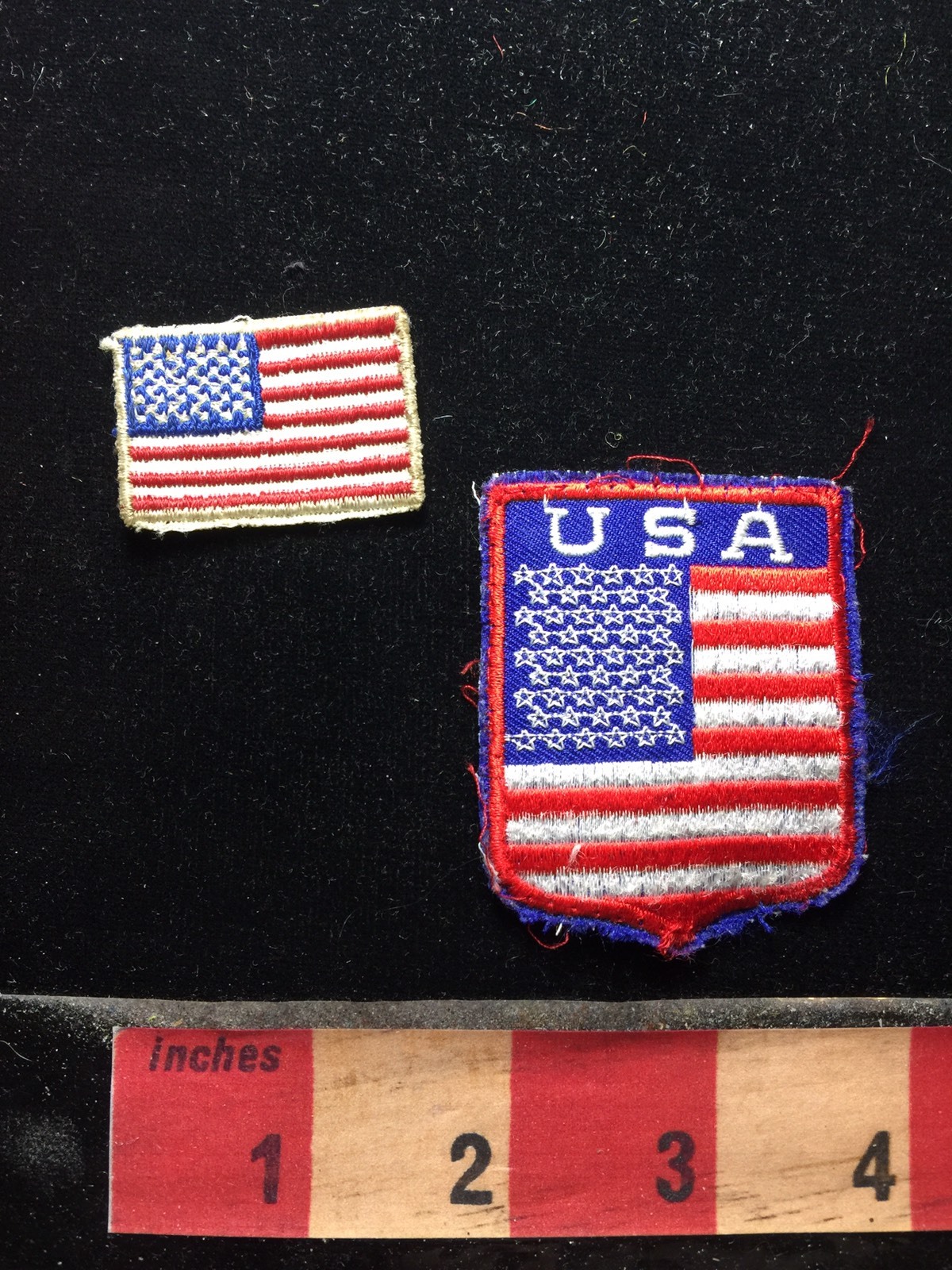 Patriotic USA Shield & Small Flag Patch Lot Celebrate Independence Day ...