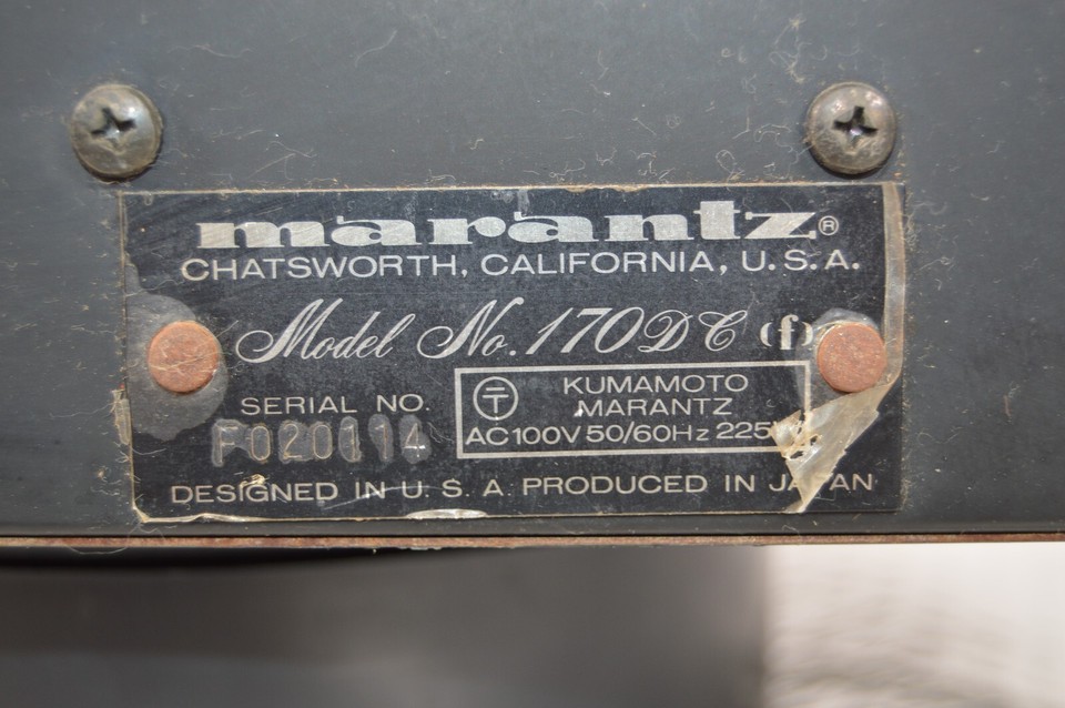 Marantz Model 170DC Stereo Power Amplifier Vintage Tested Excellent | eBay