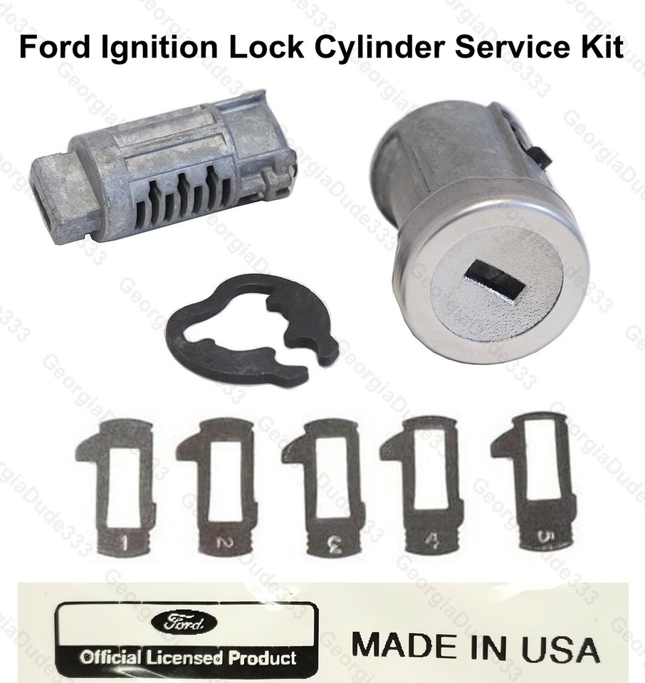 New! Ford Ignition Lock Switch Cylinder- Service Repair Kit. Key it to ...