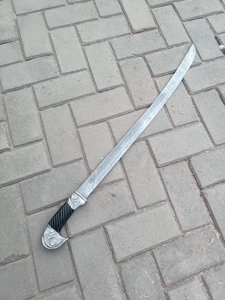 Handmade Shashka Sword Russian Cossack Saber Paul Chen 1881 Damascus ...