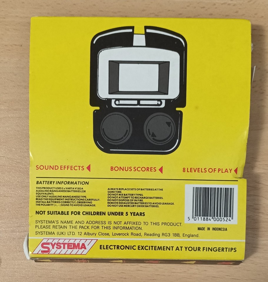 Systema Vampire Attack Vintage 90s LCD Game Original Box, Instructions ...
