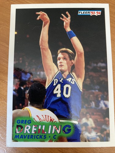 1993-94 NBA Fleer- Greg Dreiling #268- Dallas Mavericks | eBay Australia