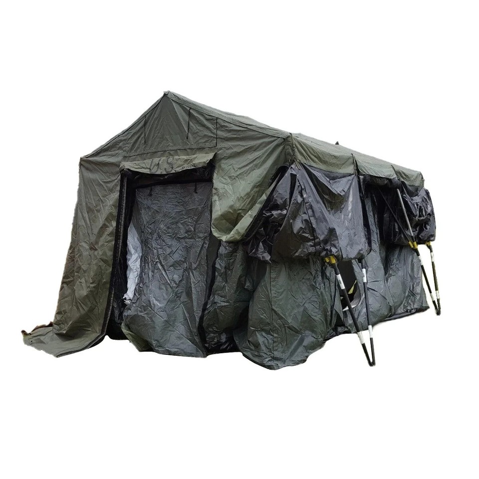 Lot of 40+ BIG US Military Tent Shelters Drash Base-X Utilis Airbeam GP ...