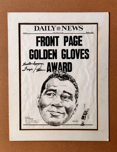 Vintage Floyd Patterson Signed Autographed Cartoon Poster • 14”x 18” | eBay