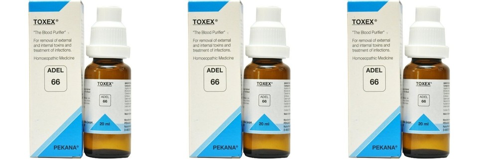 ADEL 66 Drops 20ml Pack TOXEX Adel PEKANA Germany OTC Homeopathic Drops ...