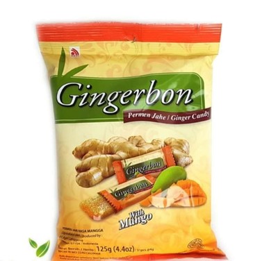 Gingerbon Ginger Chews Sweets Candy Mango 125 g X 3 حلوى الزنجبيل ...